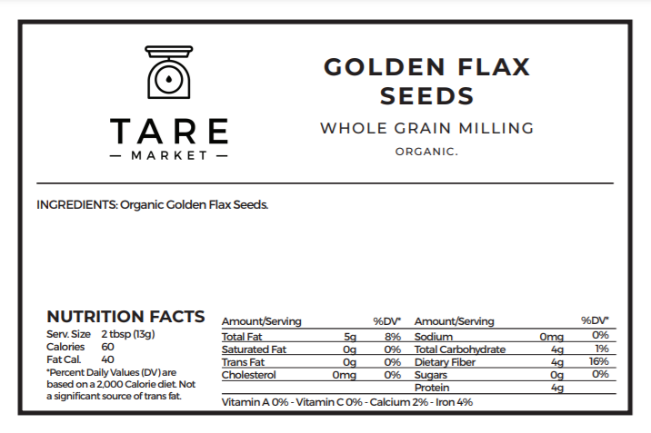 Golden Flax Seeds– Tare Market