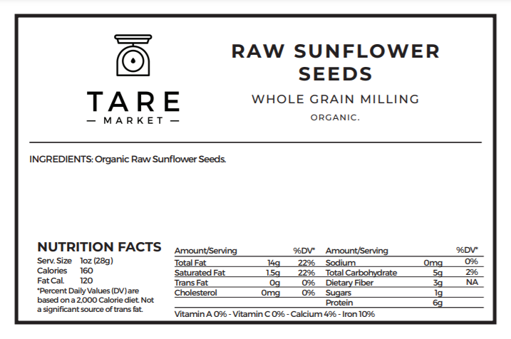 Raw Sunflower Seeds– Tare Market
