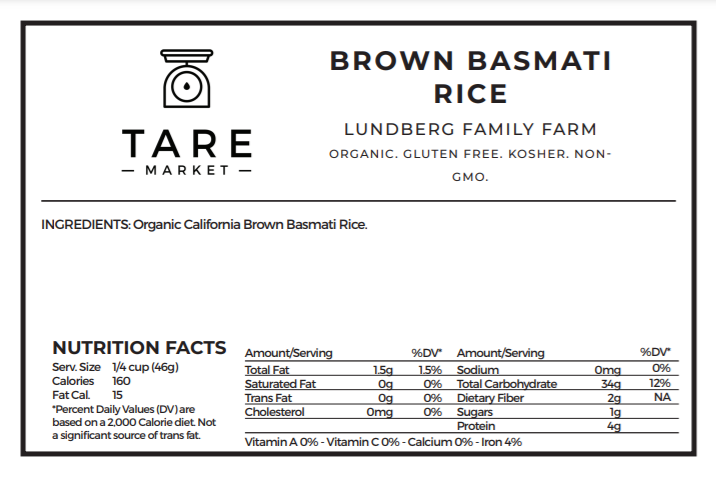 Brown Basmati Rice– Tare Market